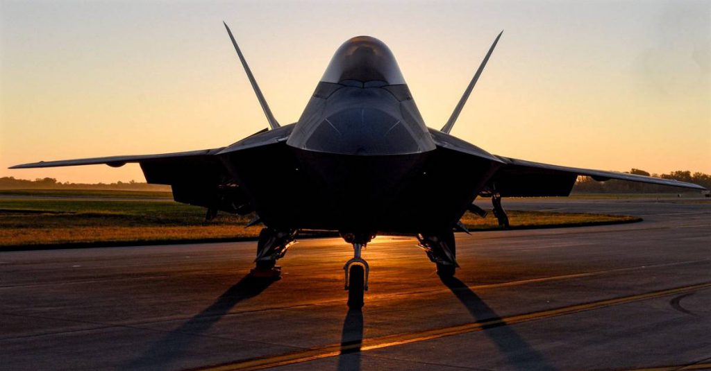 F-22 Raptor Sunset | Military Machine