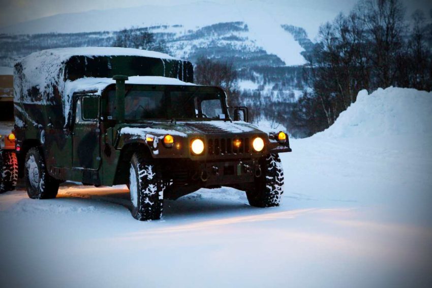 Humvee in snow | Military Machine